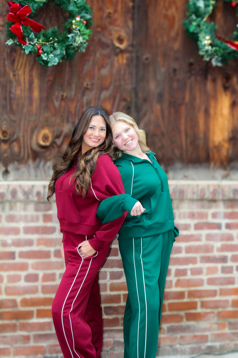 City Wide Piped Pants / Burgundy – Heritage Co.